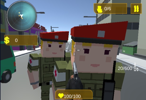 Block Pixel Cops - Unblocked at Cool Math Games